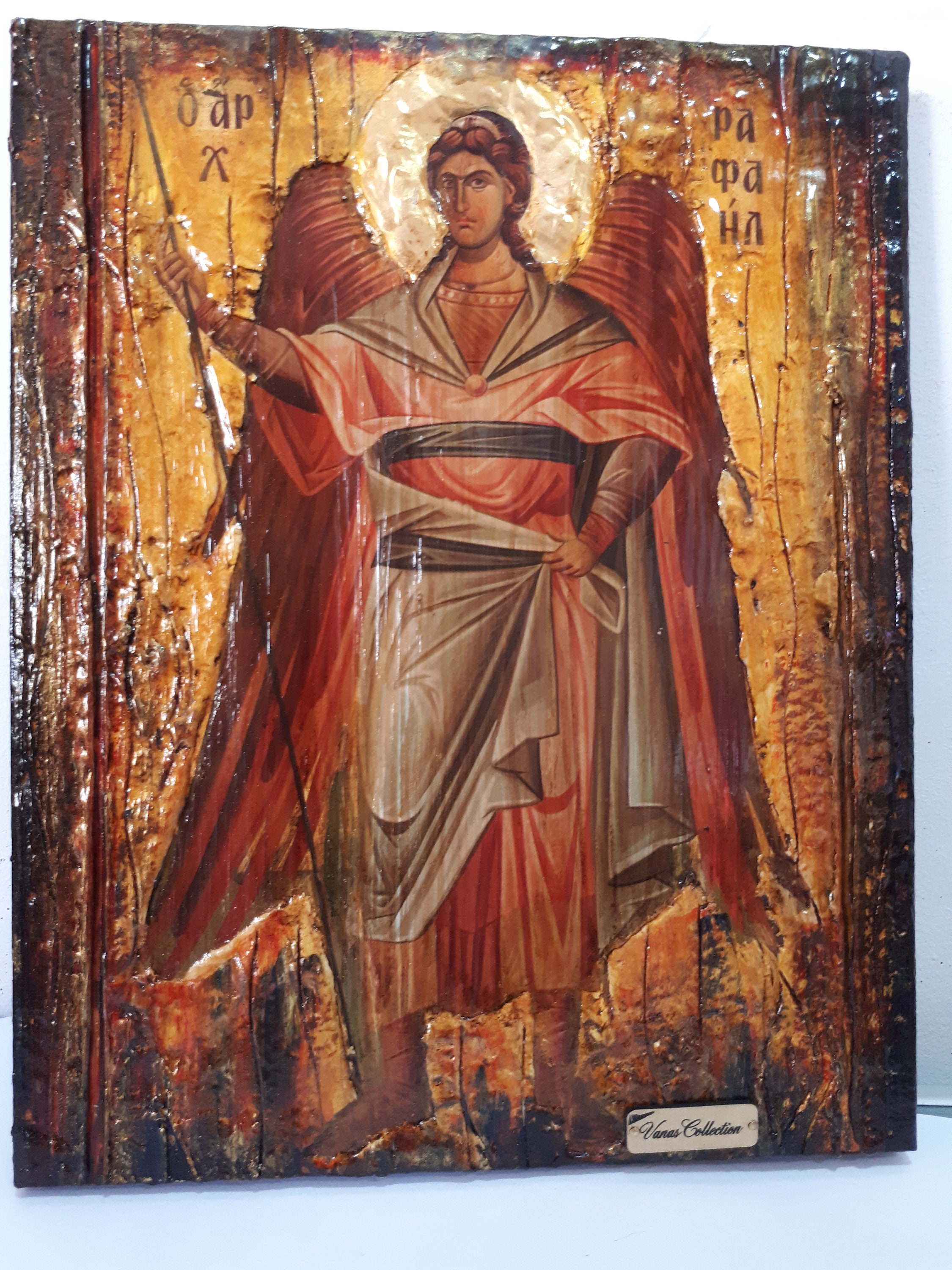 Saint St. Raphael Rafael the Archangel-Greek Orthodox Byzantine Icons