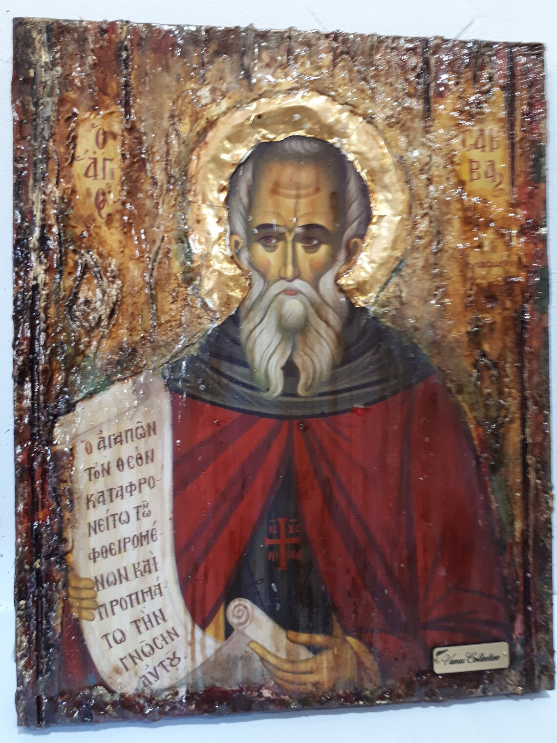 Saint St Savvas Savas Icon-Greek Orthodox Byzantine Russian | Etsy