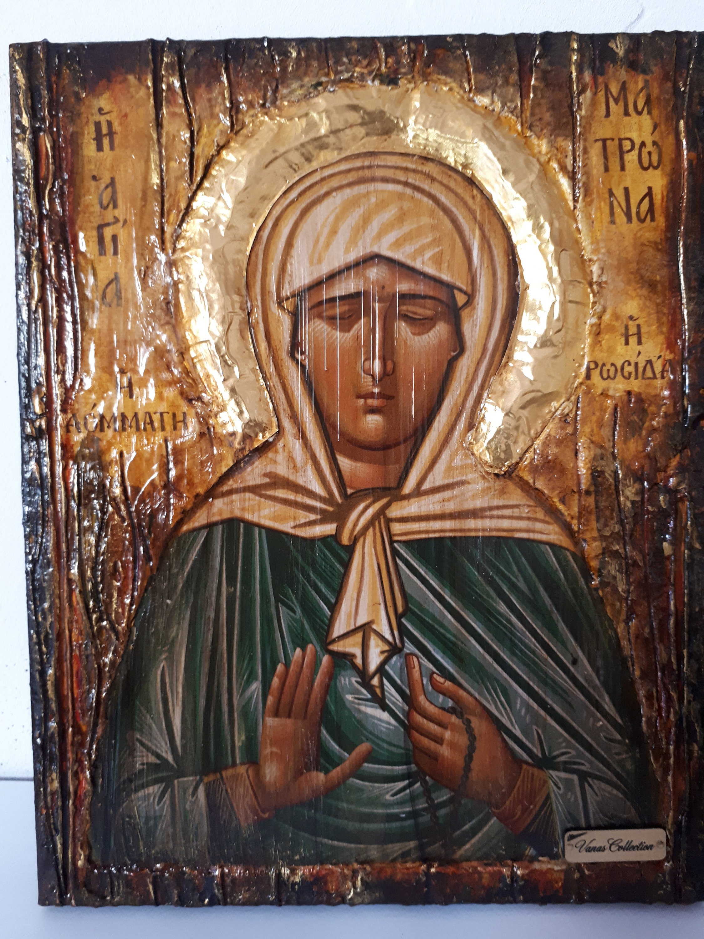 Saint St Matrona of Moscow Russian Orthodox Icon Greek | Etsy