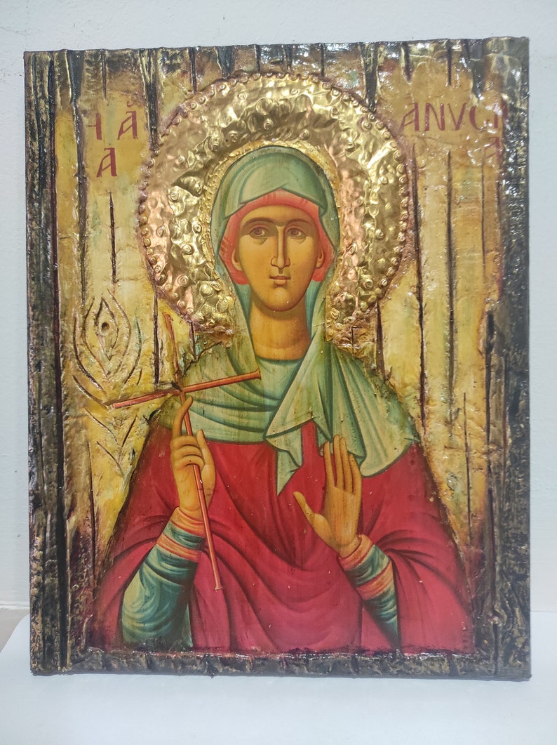 Saint St. Anysia at Thessalonica-greek Orthodox Christian - Etsy