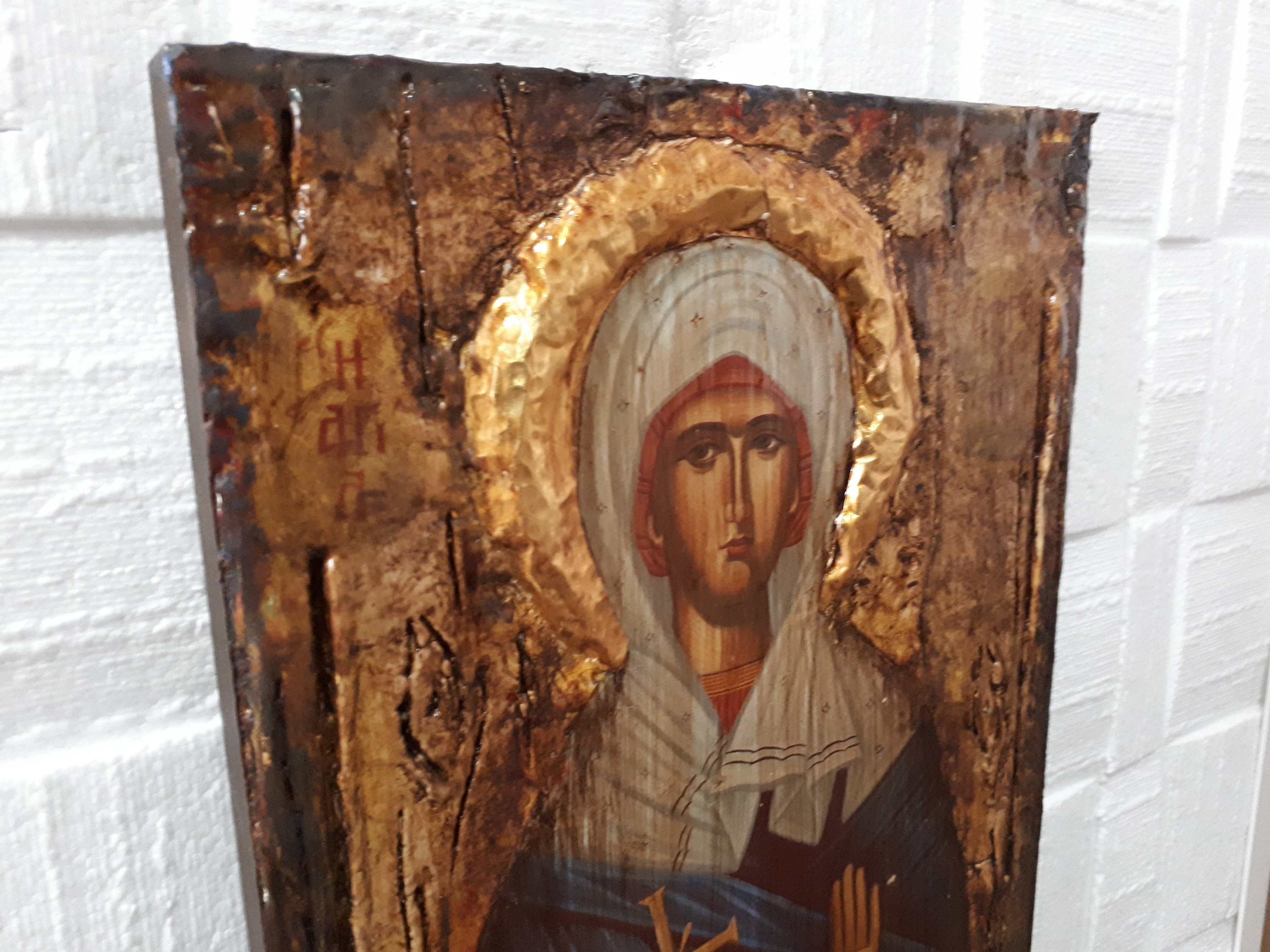 Saint St. Aphrodite, the Virgin Martyr Icon-Orthodox Greek Byzantine ...
