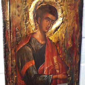 Saint Thomas the Apostle Icon Rare Byzantine Greek Orthodox Antique ...