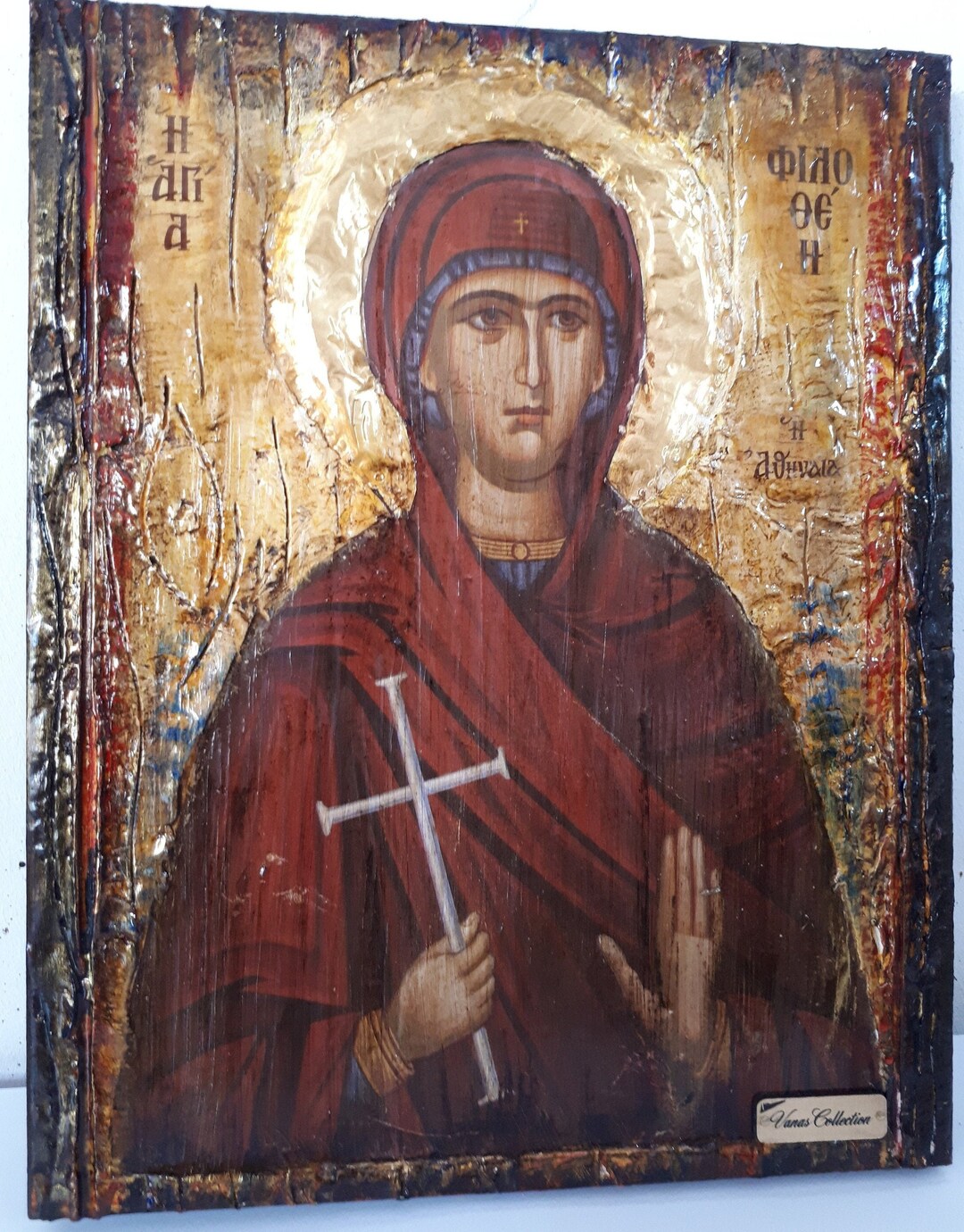 Saint St Philothei Filothei Rare Icon-greek Orthodox Christian Icons - Etsy