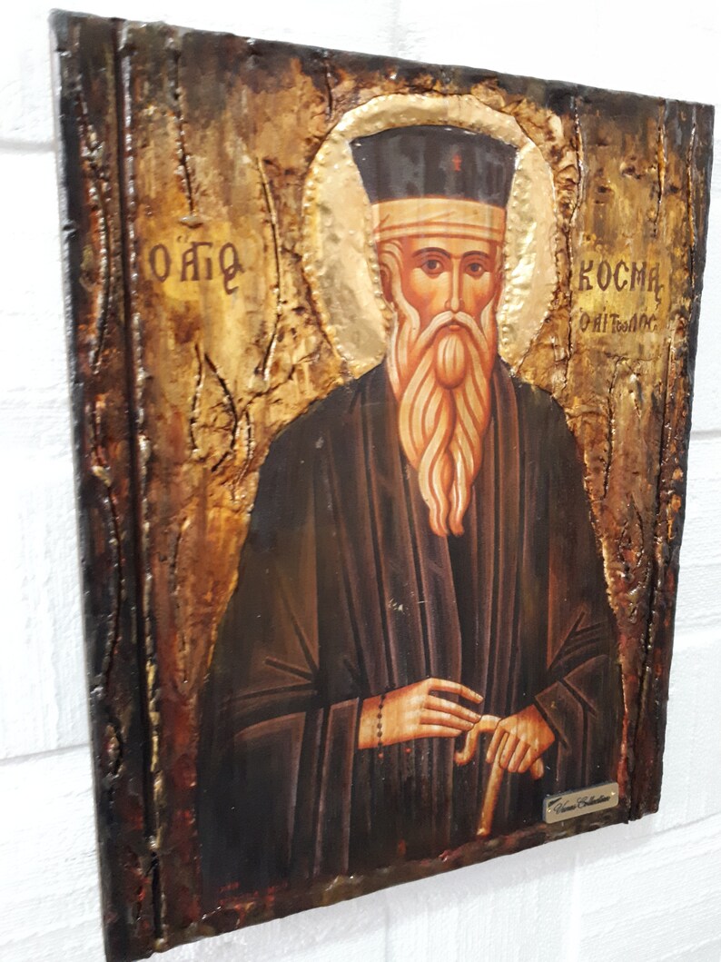 St Cosmas the Aetoliancosmas Aitoloskosmas Icon-orthodox - Etsy