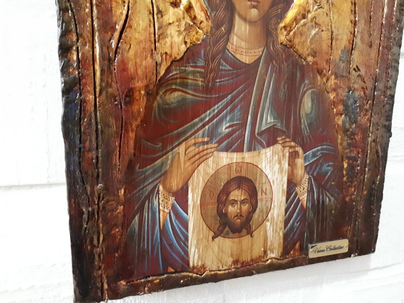 Saint St. Veronica Issue of blood Icon Rare Byzantine Greek | Etsy