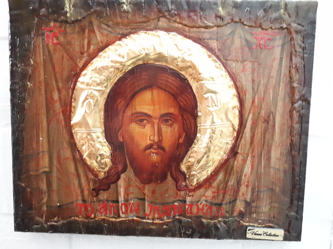 Jesus Christ Face on the Holy Scarf Mandilion-orthodox - Etsy