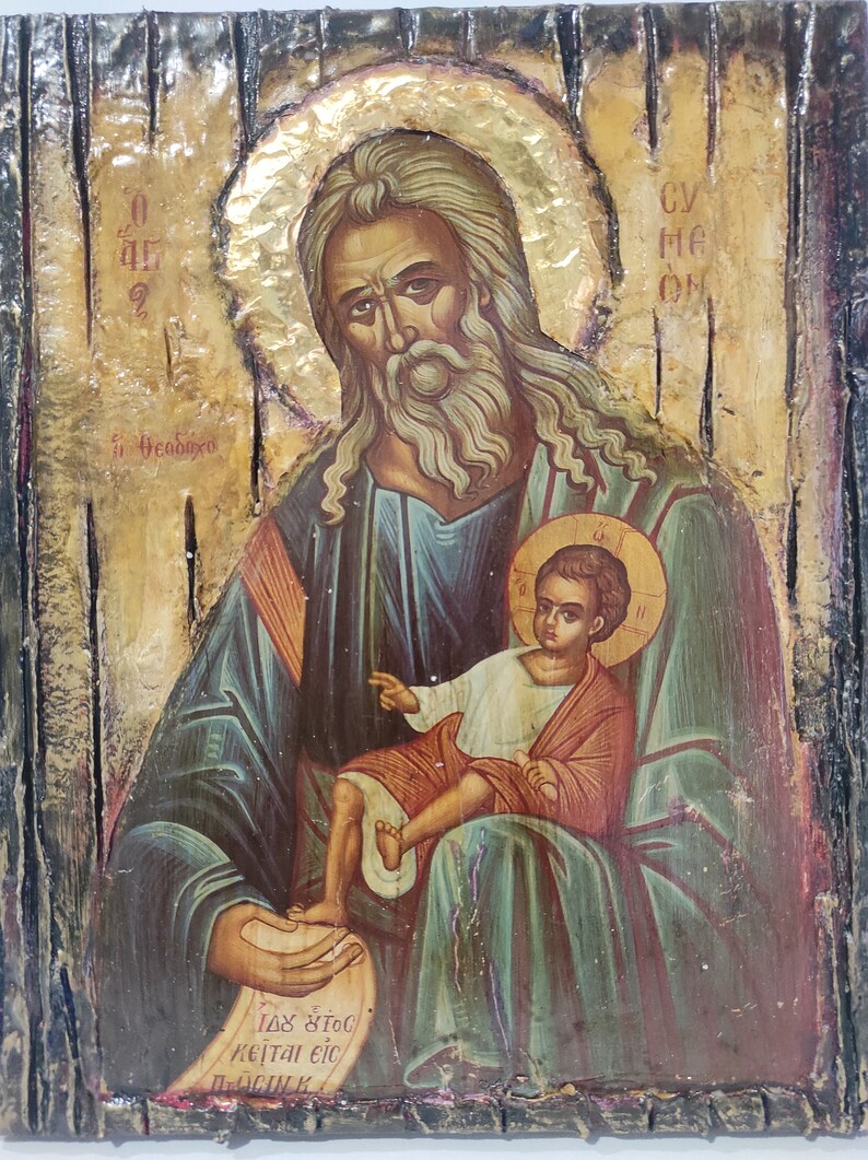 Saint St. Simeon Symeon the God Icon-greek Orthodox Byzantine Religious ...