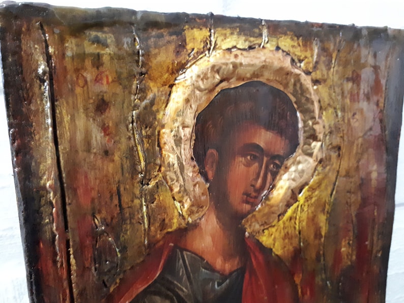 Saint Thomas the Apostle Icon Rare Byzantine Greek Orthodox | Etsy