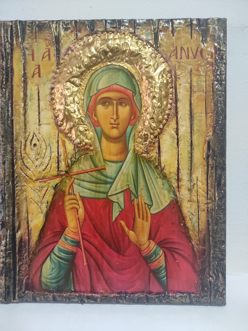 Saint St. Anysia at Thessalonica-greek Orthodox Christian - Etsy