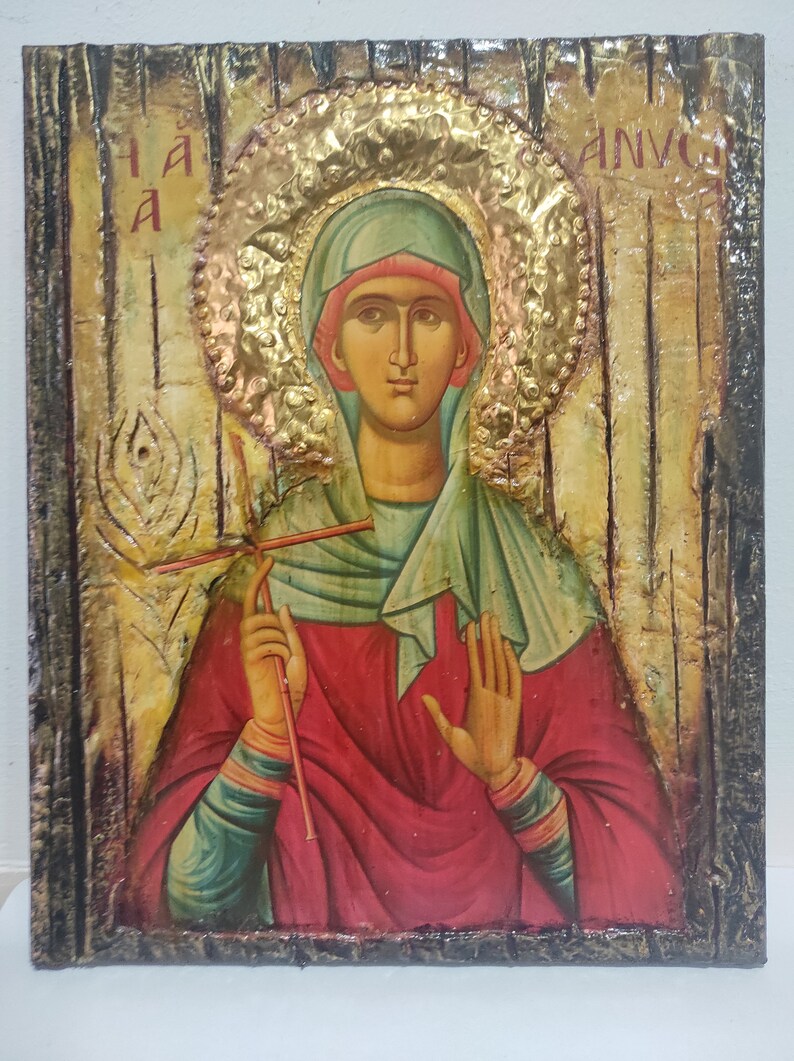 Saint St. Anysia at Thessalonica-greek Orthodox Christian - Etsy