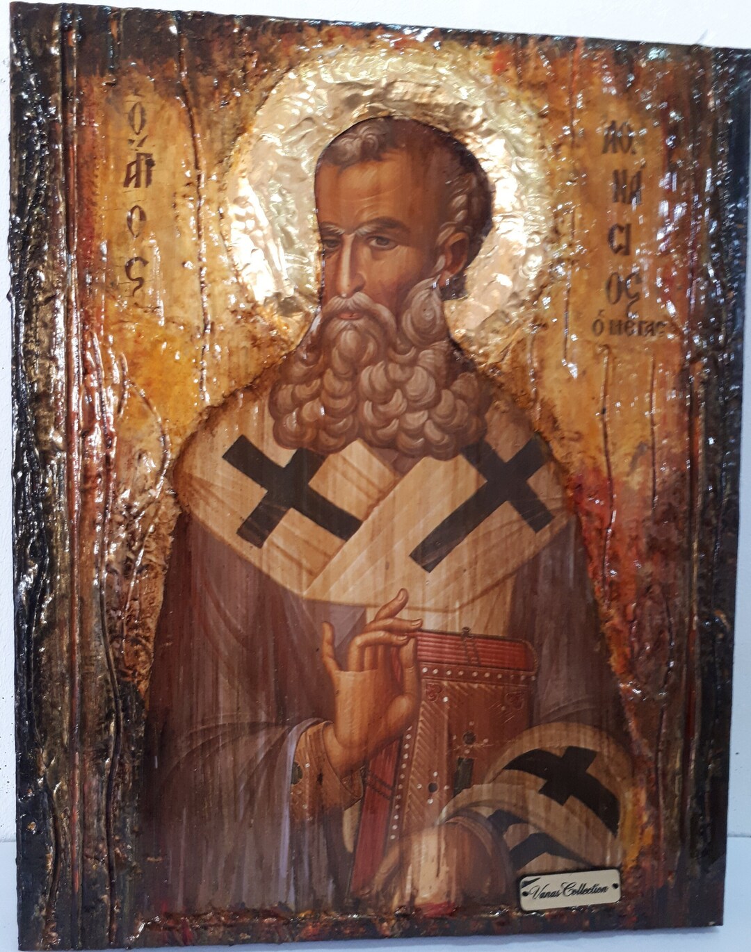 Saint St. Athanasious Athanasios Icon, Greek Byzantine Christian Icons ...