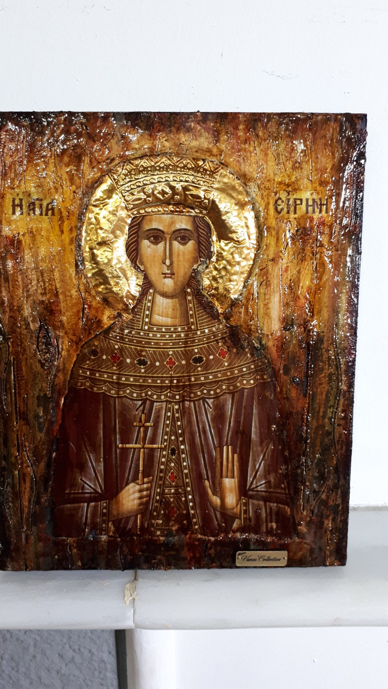 Saint Irene Irina Santa Irene Greek Orthodox Icon Byzantine | Etsy
