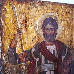 Saint St. Efstathios Greek Icon Orthodox Russian Byzantine - Etsy