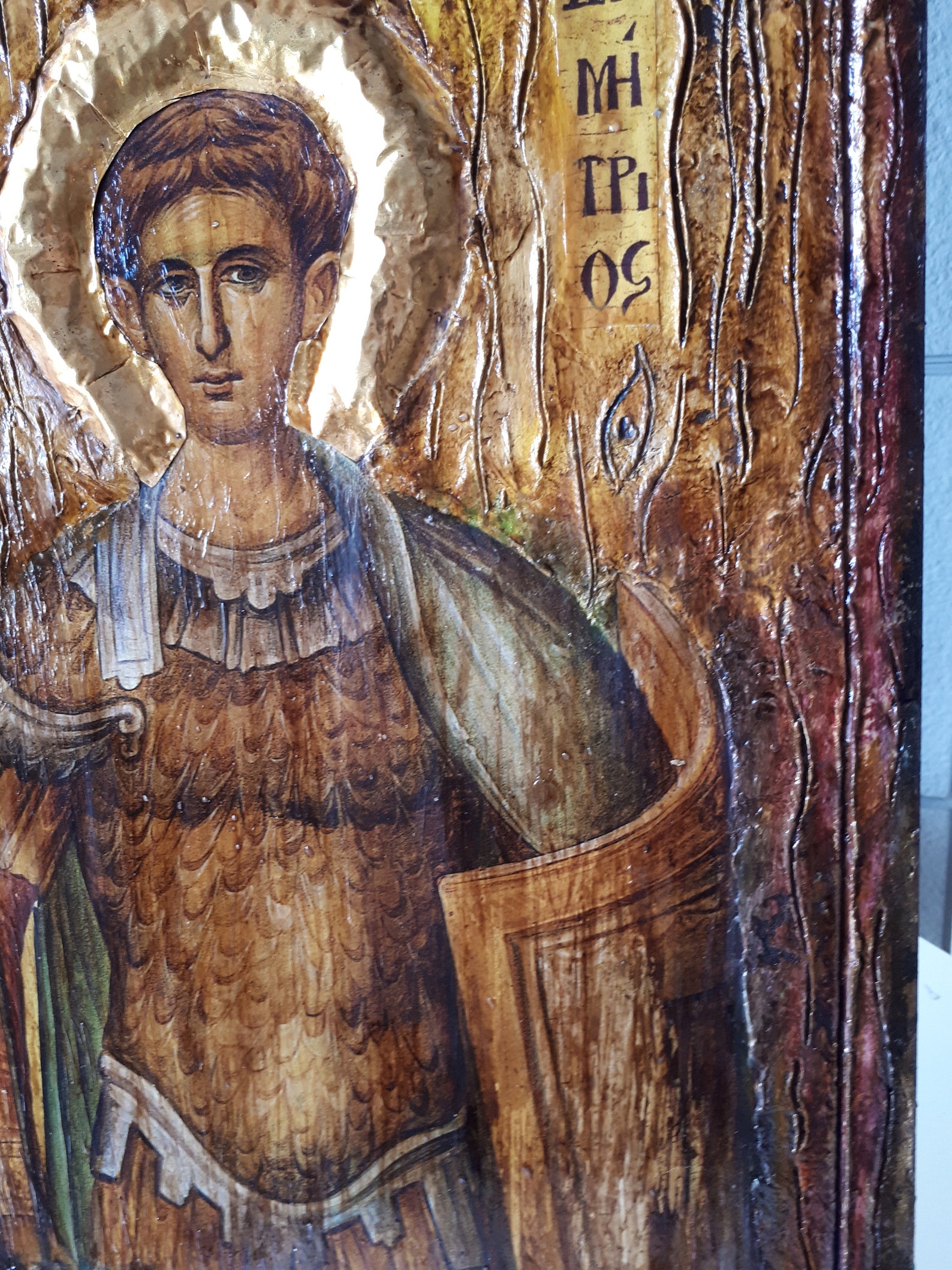 Saint St Dimitrios Demetrius Handmade Orthodox Icon Byzantine - Etsy