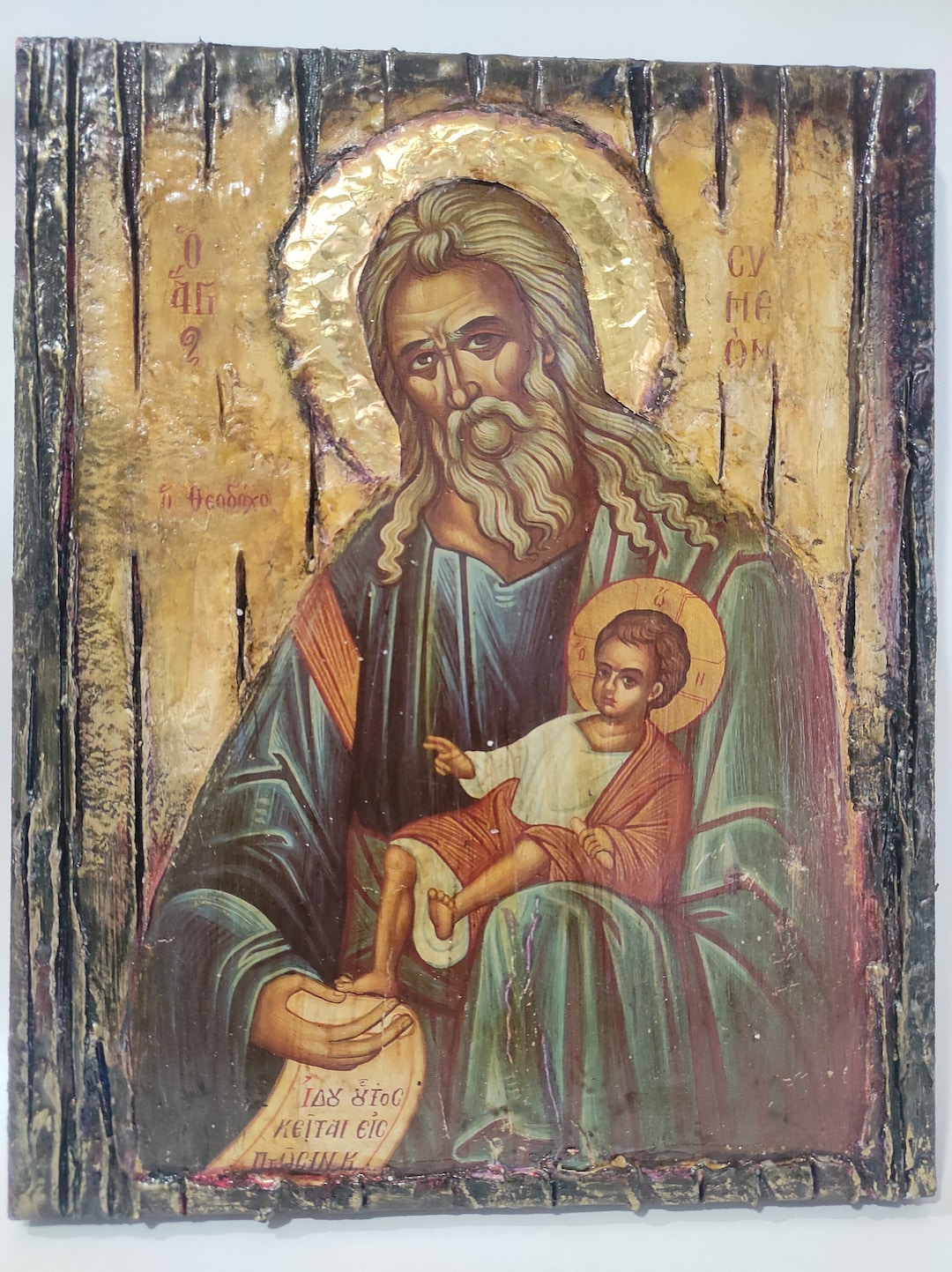 Saint St. Simeon Symeon the God Icon-greek Orthodox Byzantine Religious ...