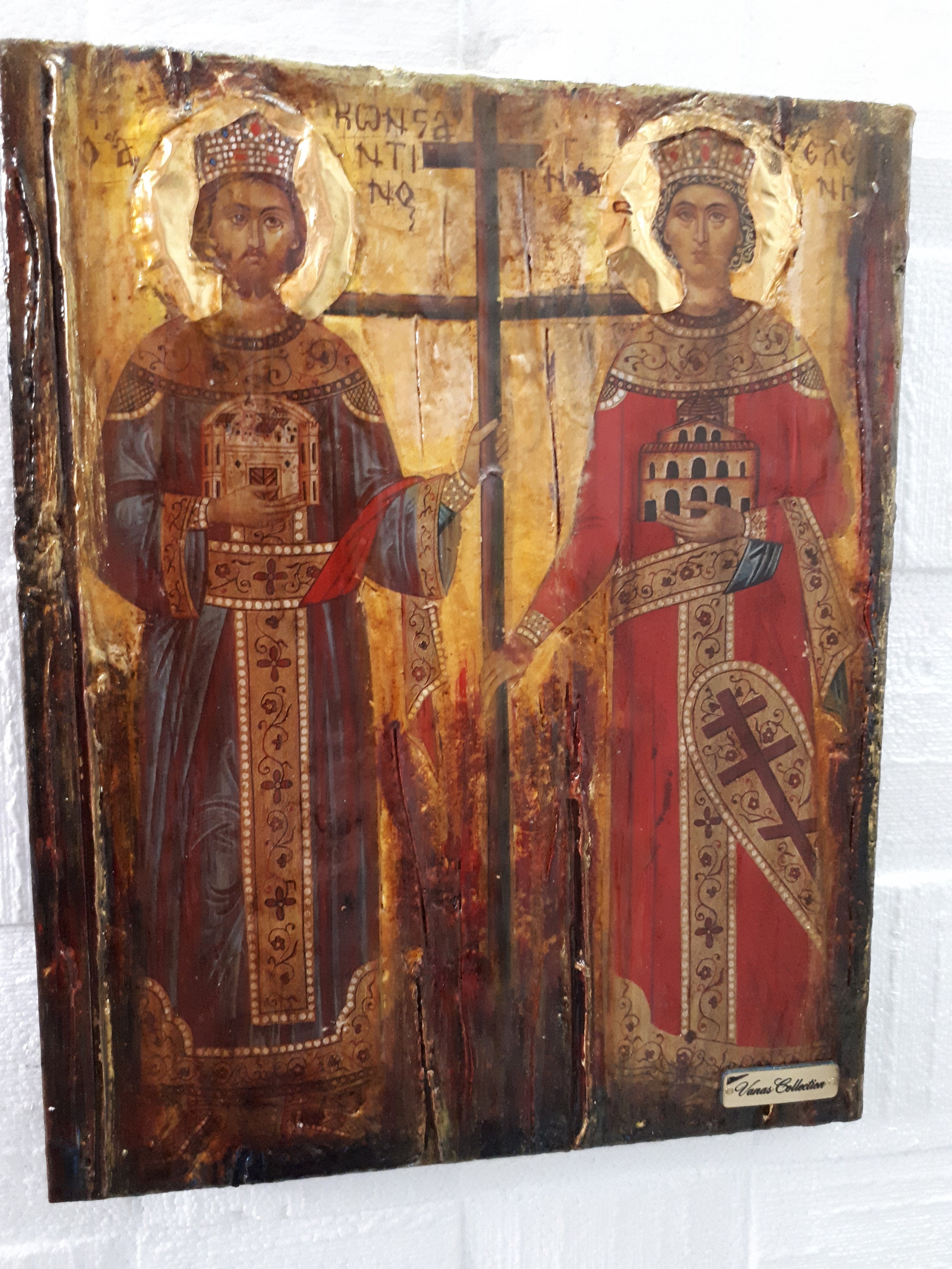 Saint St. Constantine the Great & St. Helen Icon - Greek Orthodox ...
