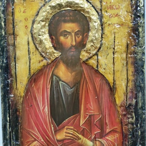 Saint James the Apostle. Iakovos Icon-greek Orthodox Byzantine Icons ...