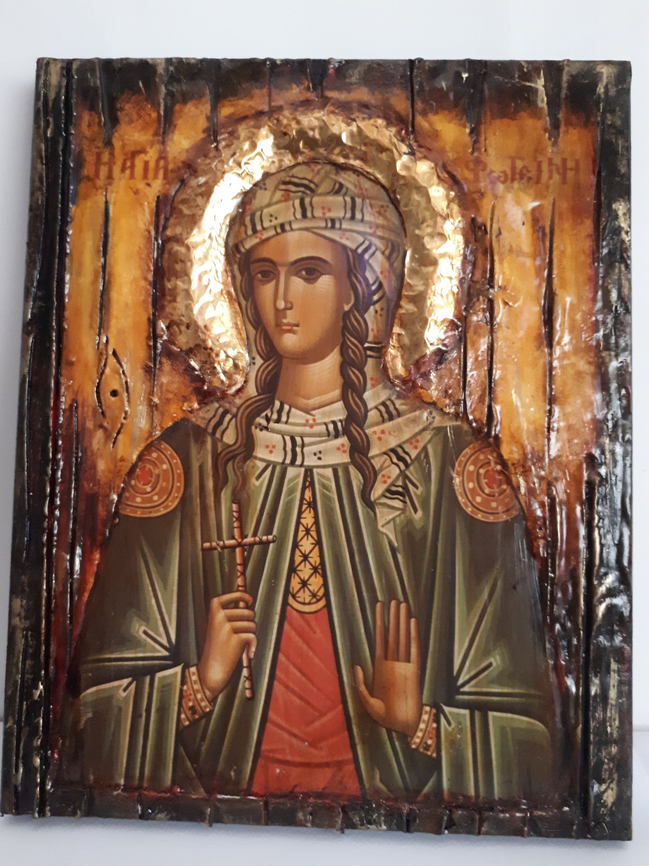 Icon of St. Photini Fotini-the Samaritan Woman-Orthodox Greek Byzantine ...