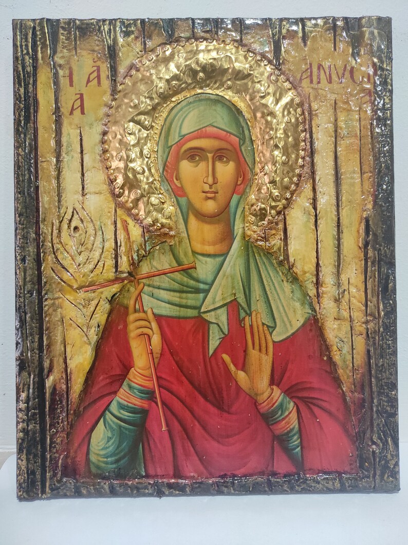 Saint St. Anysia at Thessalonica-greek Orthodox Christian - Etsy