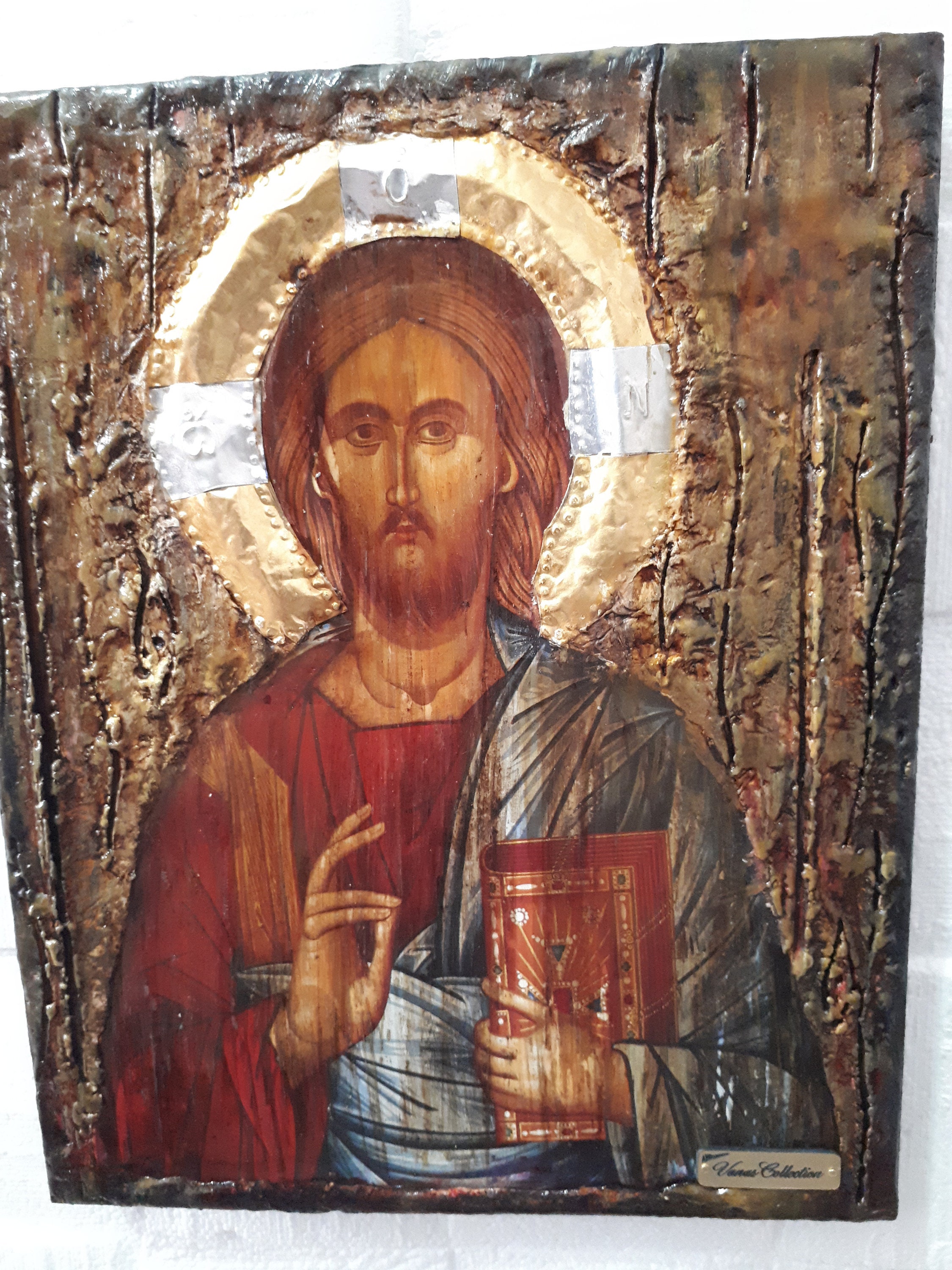 Jesus Christ the PANTOCRATOR- Orthodox Byzantine Greek Made Icon-Unique ...