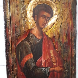 Saint Thomas the Apostle Icon Rare Byzantine Greek Orthodox Antique ...