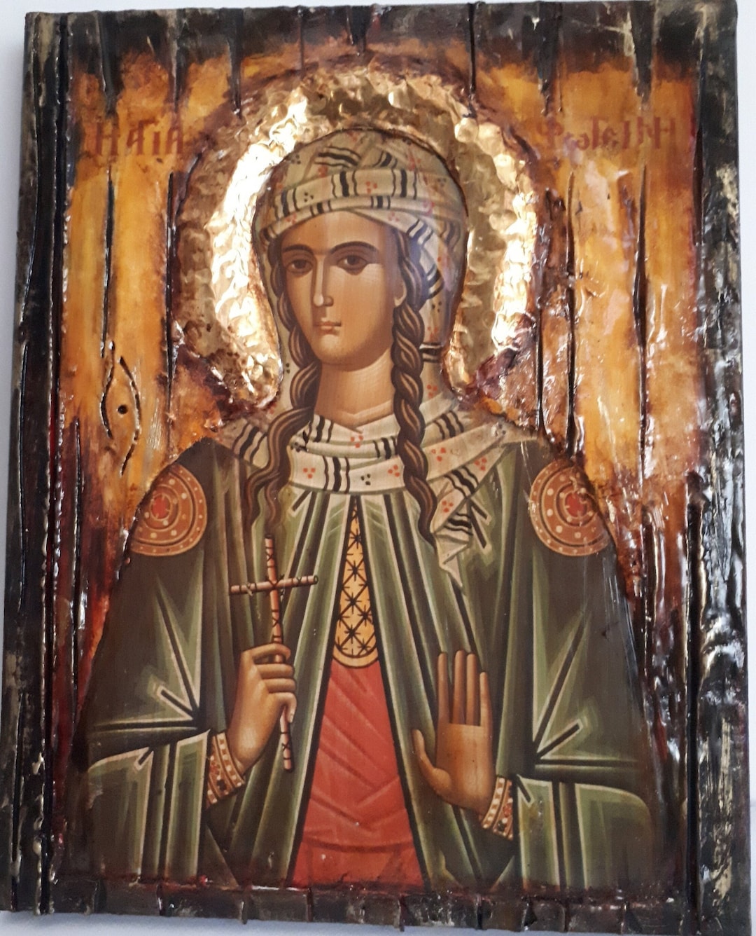 Icon of St. Photini Fotini-the Samaritan Woman-orthodox Greek Byzantine ...