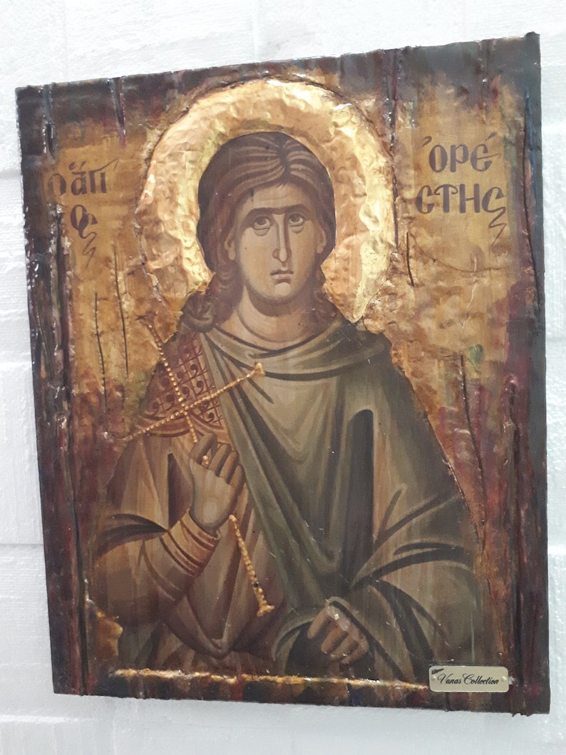 Saint St. Orestes Orestis on Wood Icon-greek Orthodox - Etsy