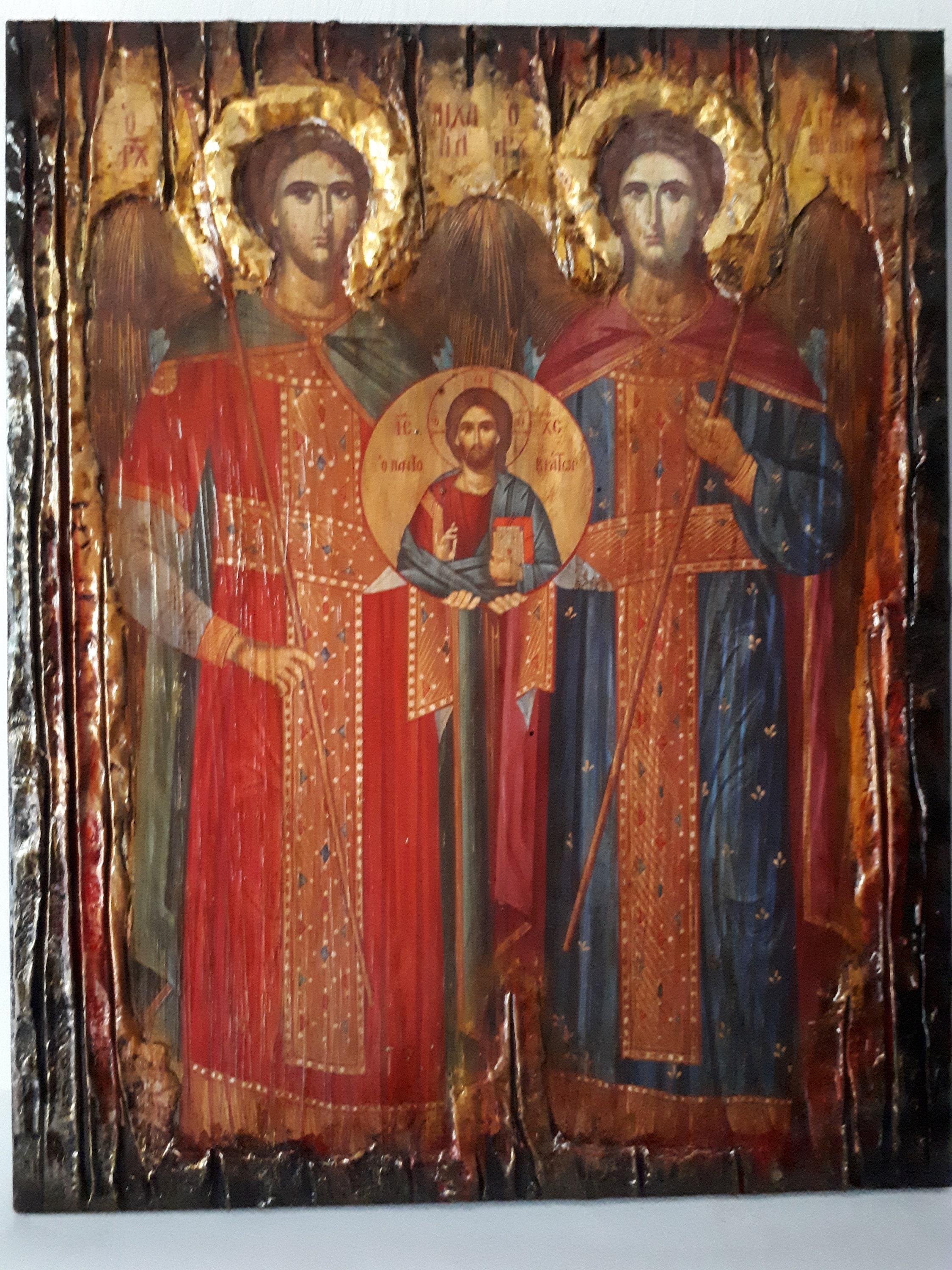 Synaxis of the Holy Archangels Michael and Gabriel Full Body Icon-Greek ...