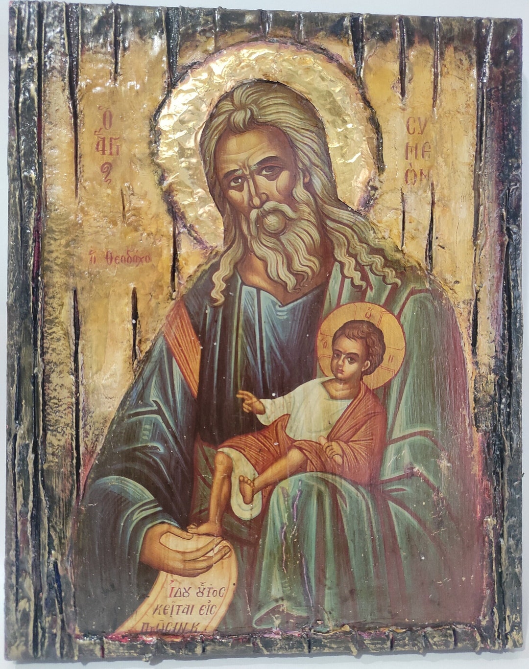 Saint St. Simeon Symeon the God Icon-greek Orthodox Byzantine Religious ...