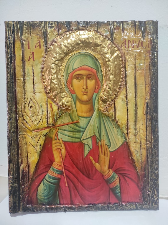Saint St. Anysia at Thessalonica-greek Orthodox Christian - Etsy