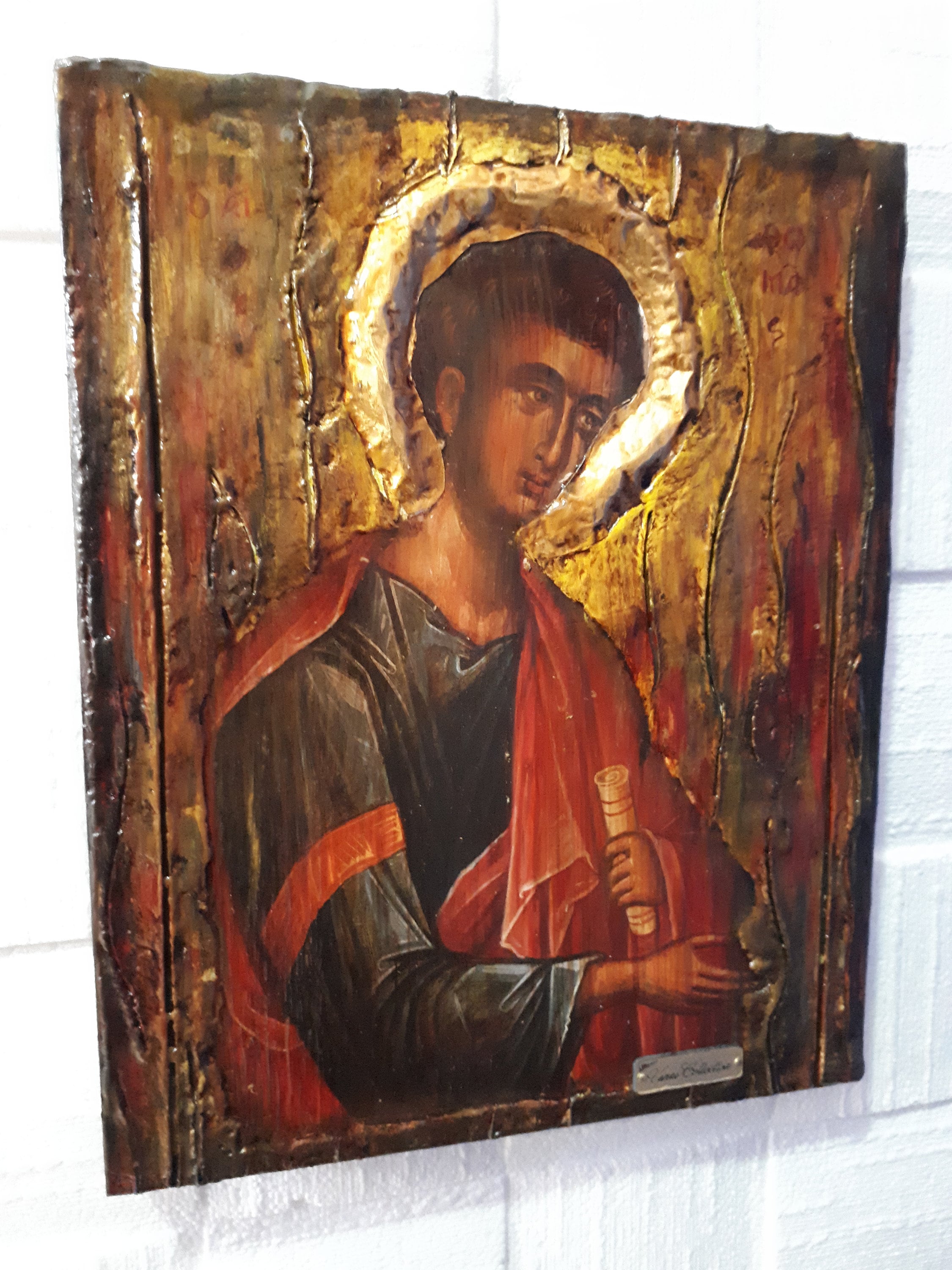Saint Thomas the Apostle Icon Rare Byzantine Greek Orthodox Antique ...