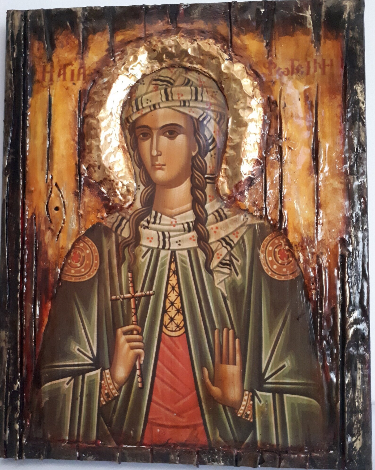 Icon of St. Photini Fotini-the Samaritan Woman-orthodox Greek Byzantine ...