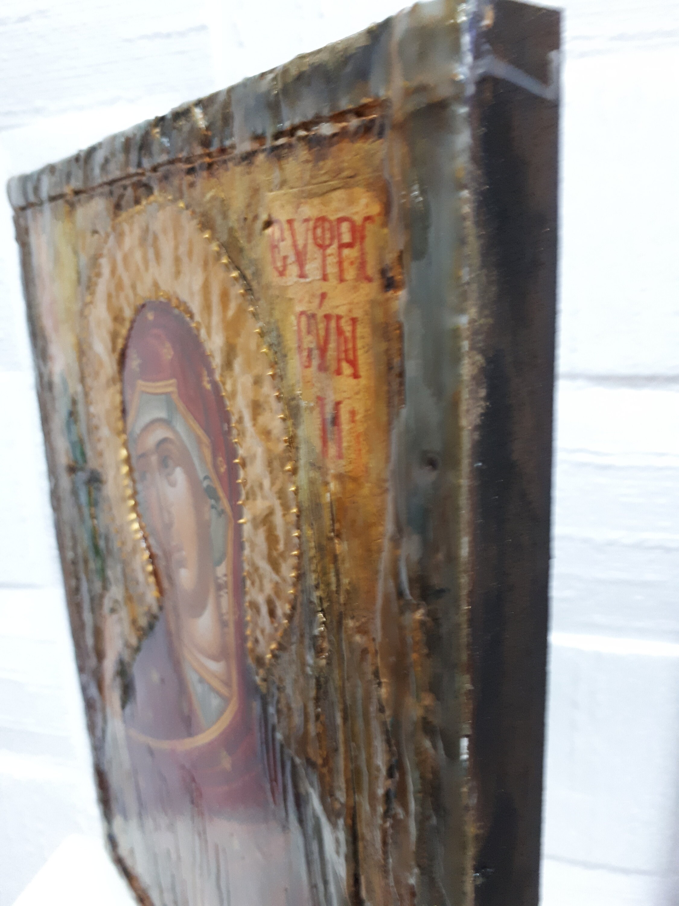 Real Handmade Orthodox Icon with theme Saint Euphrosyne Efrosini ...