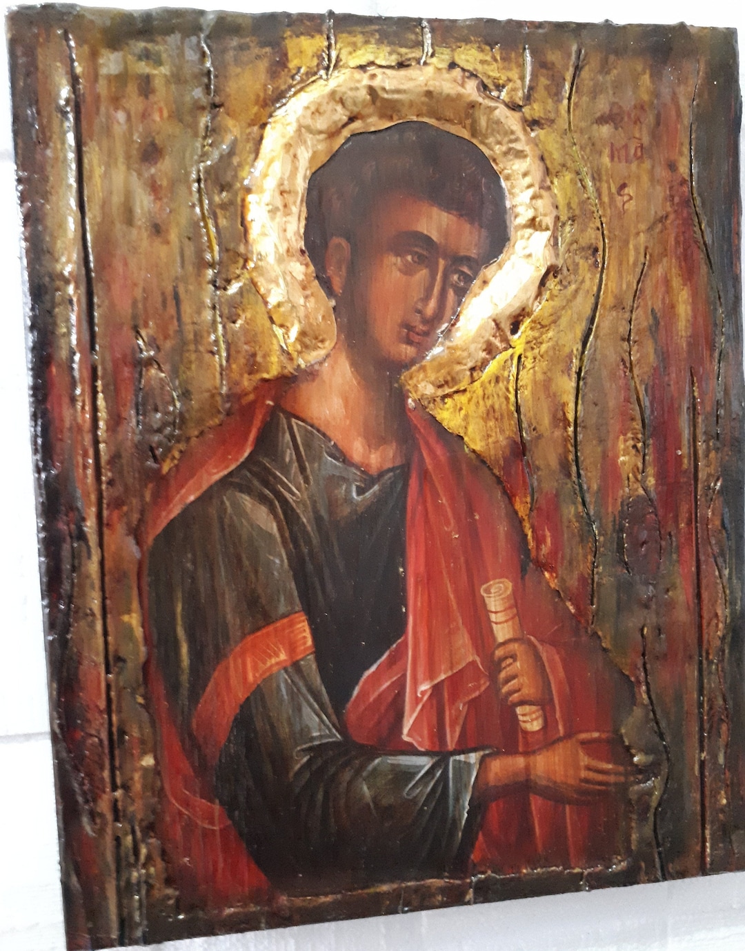 Saint Thomas the Apostle Icon Rare Byzantine Greek Orthodox Antique ...