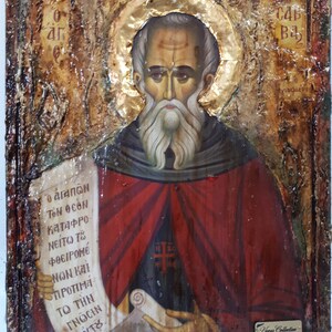 Saint St Savvas Savas Icon-greek Orthodox Byzantine Russian - Etsy