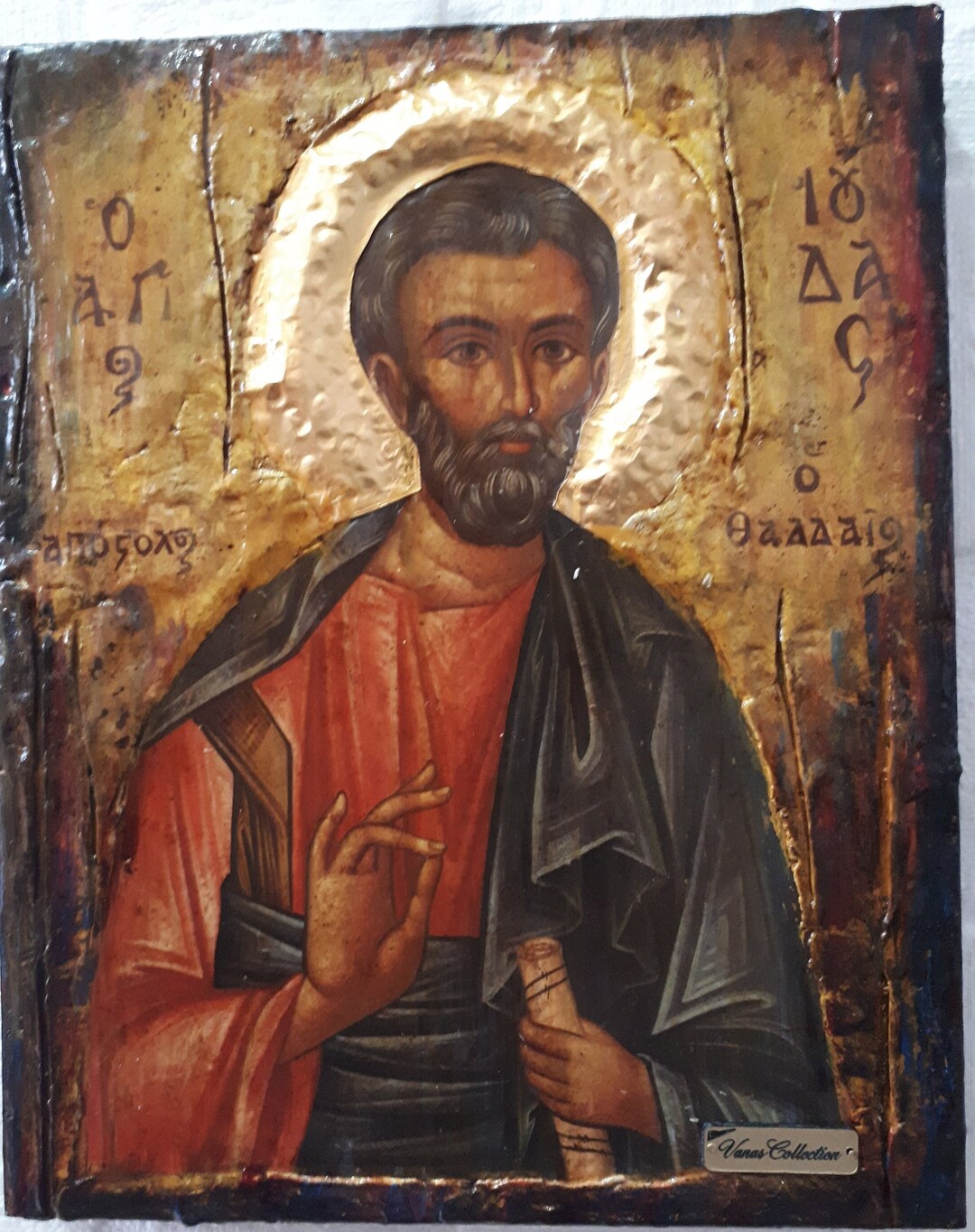 Saint Jude Ioudas Judas Thaddaeus-greek Orthodox Icons on Wood - Etsy