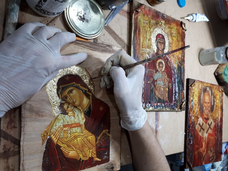 Saint St. Christina the Martyr-greek Russian Orthodox Byzantine Antique ...