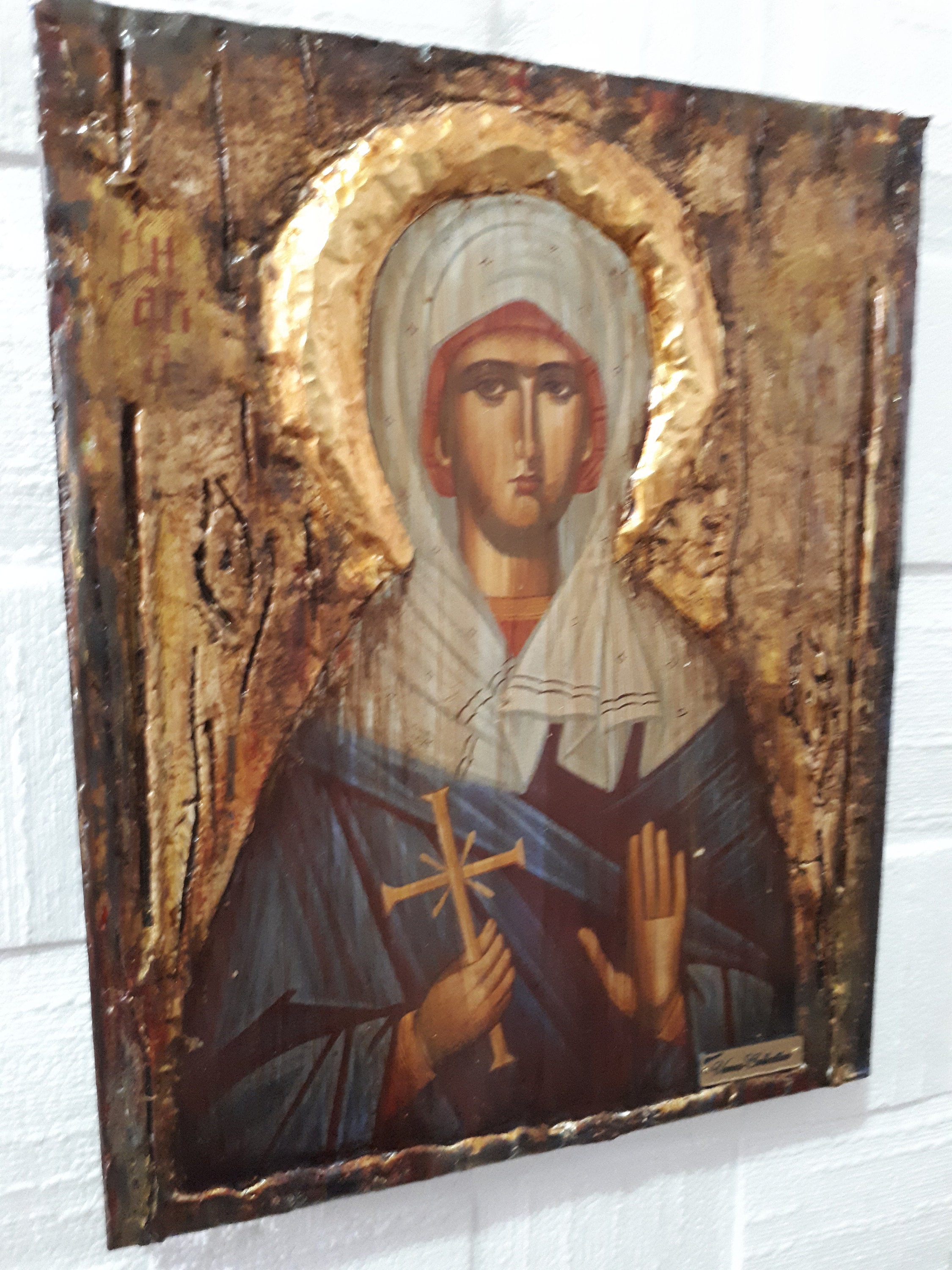 Saint St. Aphrodite, the Virgin Martyr Icon-Orthodox Greek Byzantine ...