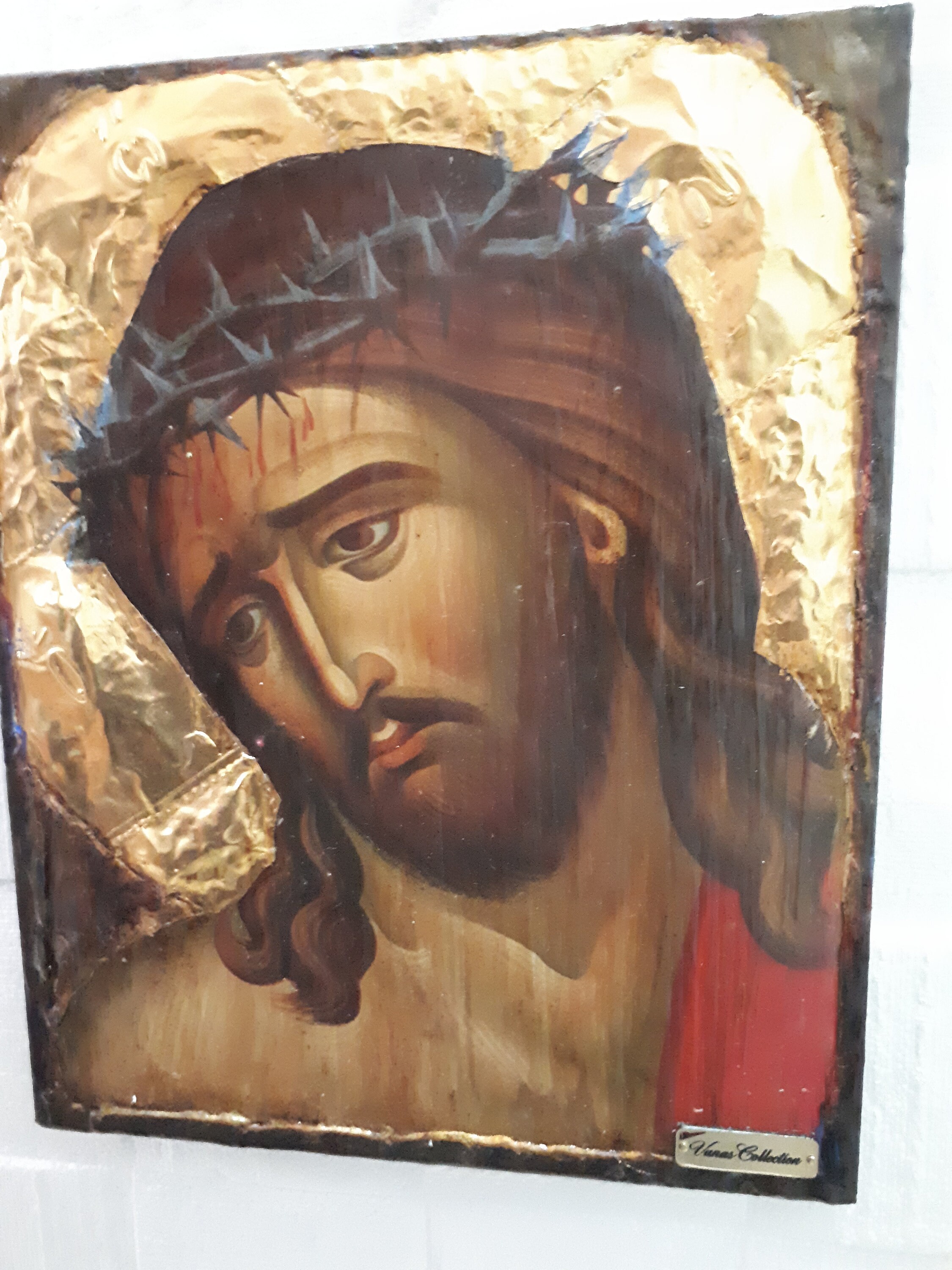Jesus Christ Bridegroom Nymphios-Greek Byzantine Orthodox Face Art Icon