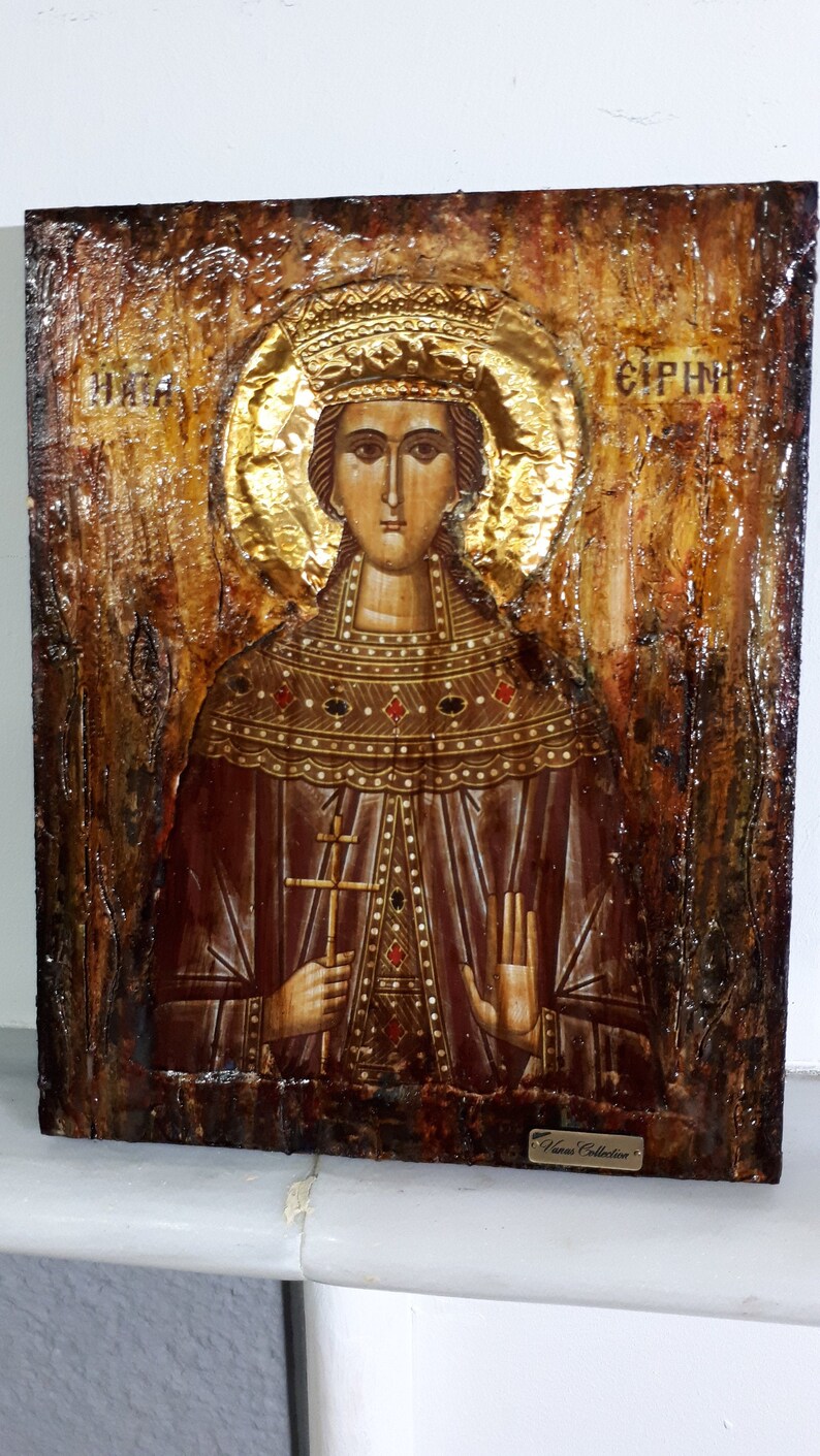 Saint Irene Irina Santa Irene Greek Orthodox Icon Byzantine - Etsy UK