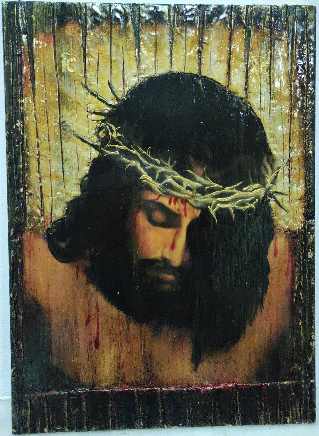 Jesus Christ Bride Crucified Icon Greek Orthodox Russian Icons - Etsy