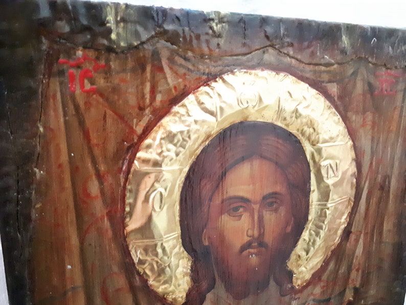 Jesus Christ Face on the Holy Scarf Mandilion-orthodox | Etsy