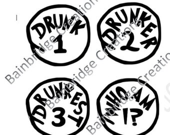 Drunk 1 Svg | Etsy