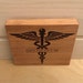 Custom NP Sign, Medical Caduceus, Laser Engraved, Nurse Practitioner ...