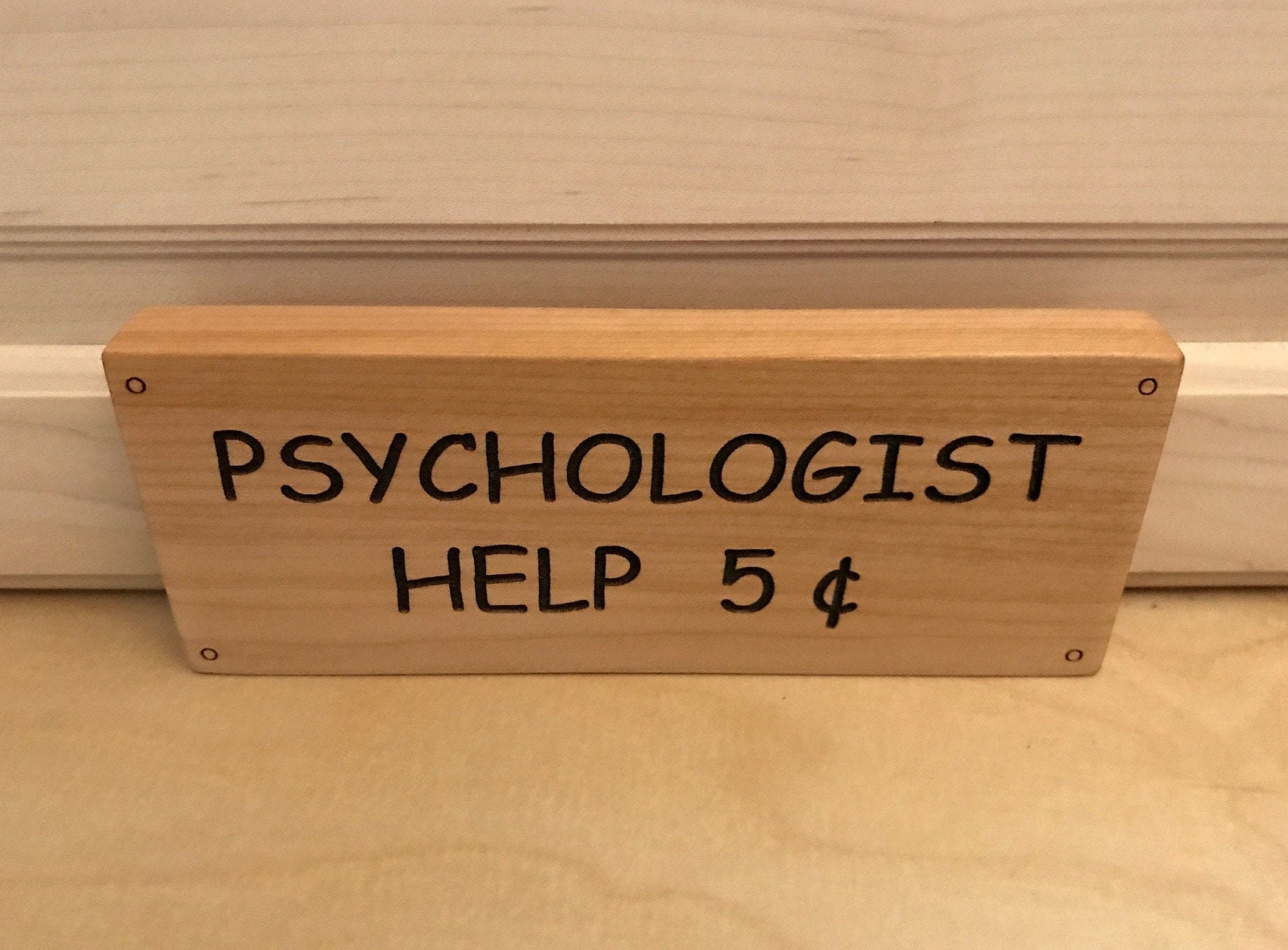 Psychologist Help 5 Cents Psychologist Sign Psychologist | Etsy