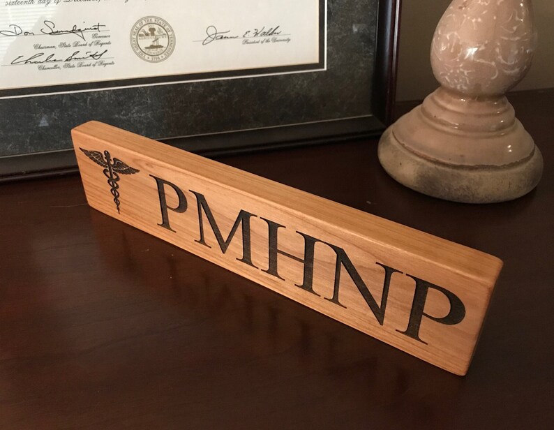 PMHNP Laser Engraved Sign PMHNP Graduation Psychiatric - Etsy