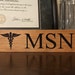 FNP-BC, Laser Engraved, Wood Block, Fnc-bc Sign, Nurse Practitioner, NP ...