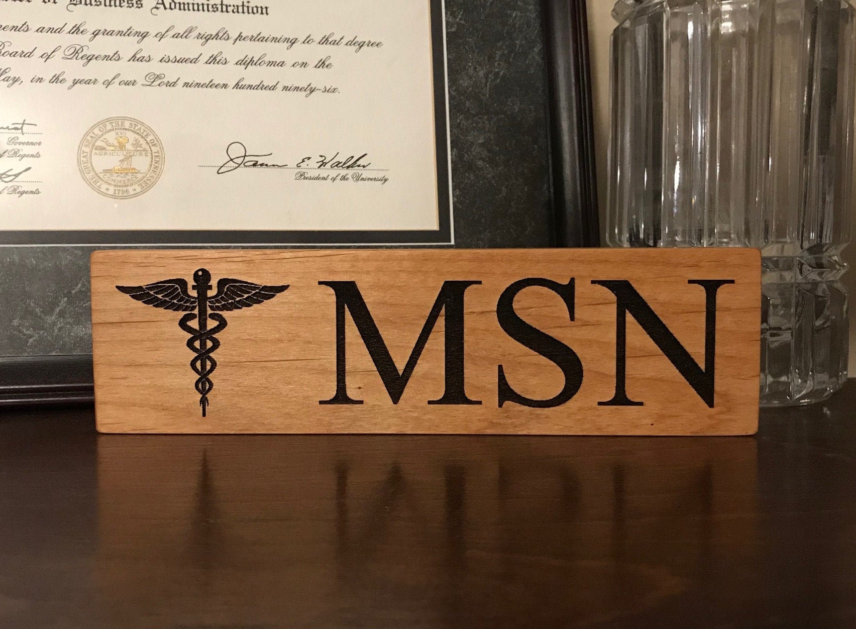 MSN Sign Laser Engraved Shelf Sitter Gift for MSN Master - Etsy