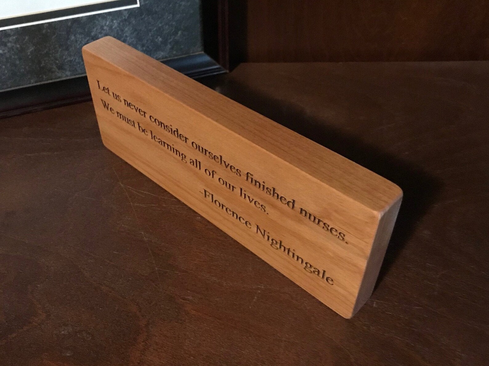 Florence Nightingale Inspirational Quote Wood Block Shelf - Etsy