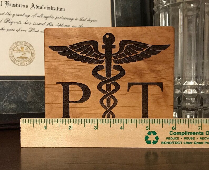 Physical Therapy Sign Physical Therapist Laser Engraved Shelf - Etsy